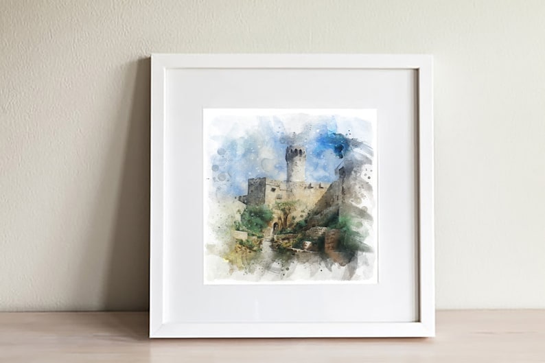 Jerusalem Postcards Watercolor Pngs – 12 Scenes of Jerusalem ...