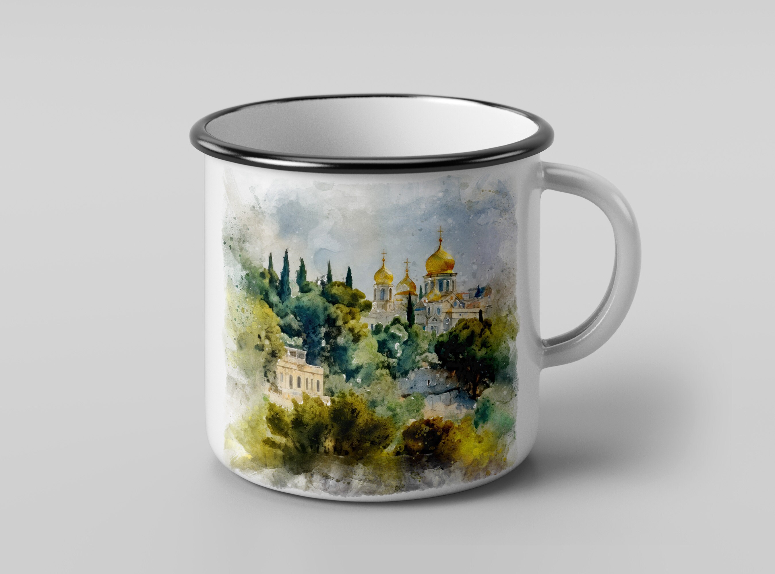Jerusalem Postcards Watercolor Pngs – 12 Scenes of Jerusalem ...