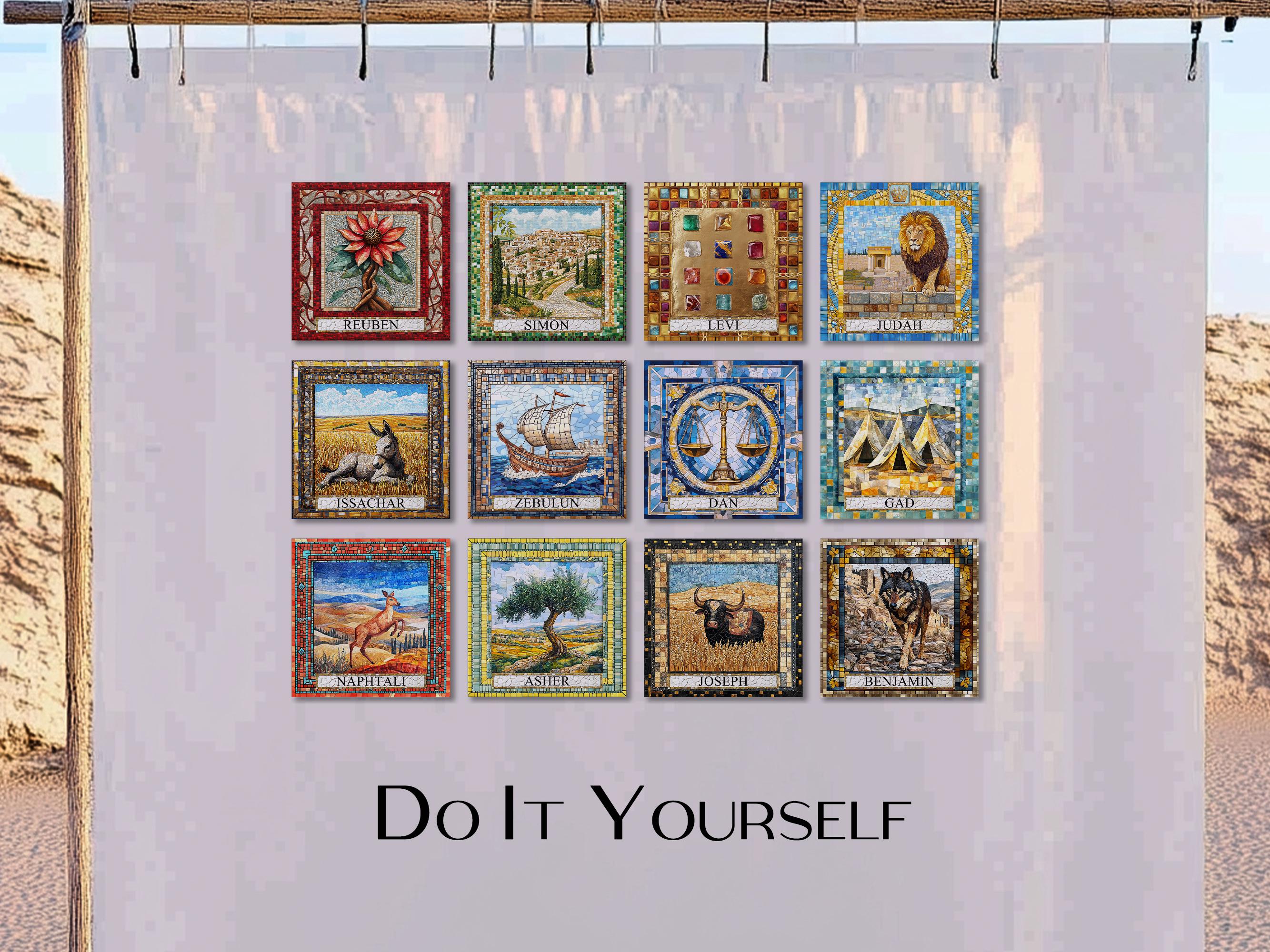 The Twelve Tribes: Artistic Mosaic Depictions of the Israelite Banners ...