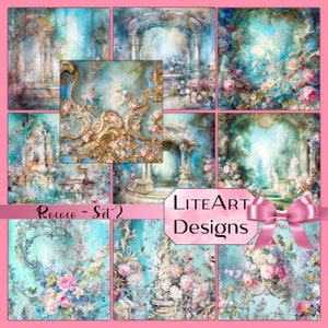 30 Fine Art Rococo Backgrounds + Bonus of 10 Rococo Ladies Portraits ...
