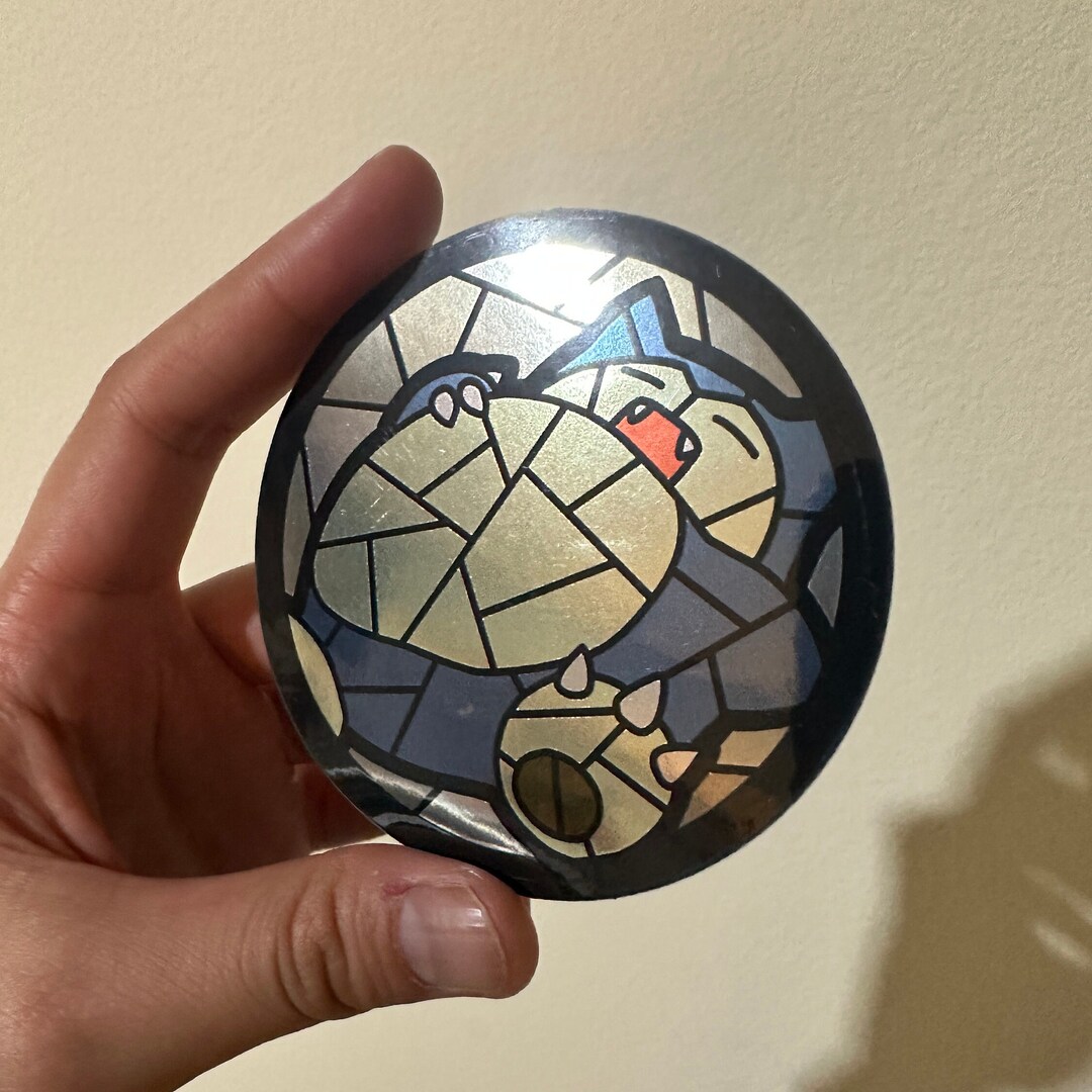 Snorlax Stained Glass Sticker - Etsy