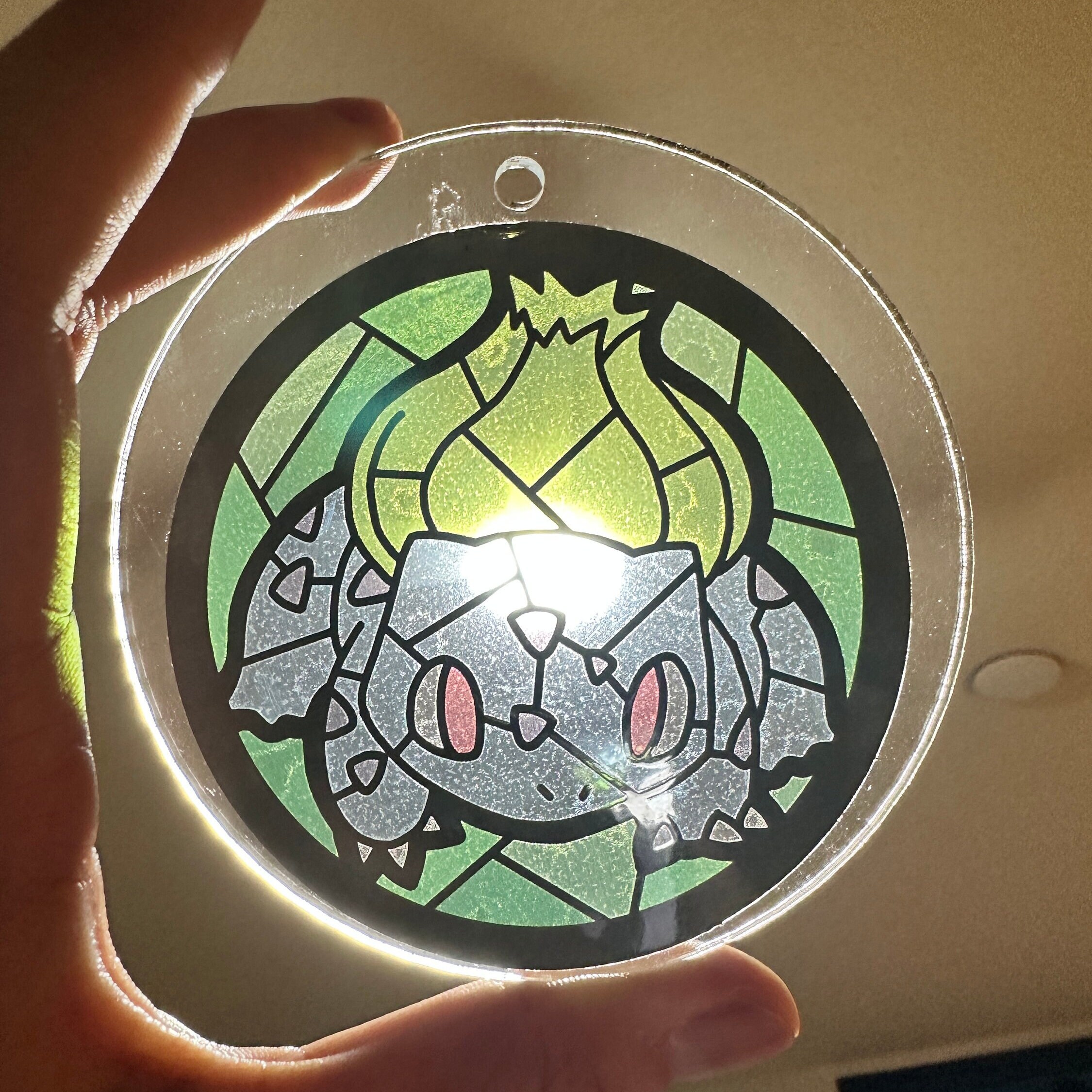 Bulbasaur Stained Glass Sticker - Etsy