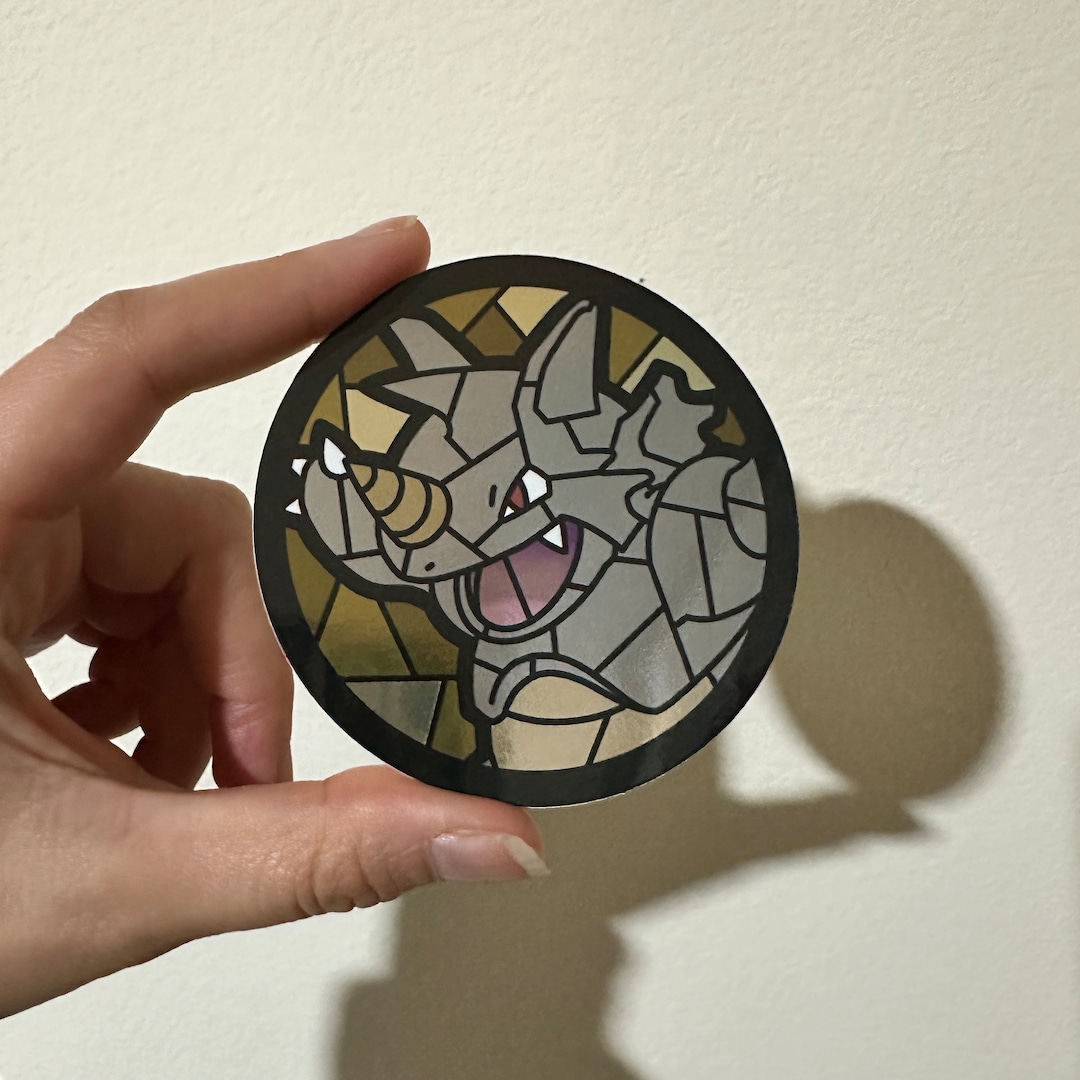 Rhydon Stained Glass Sticker - Etsy