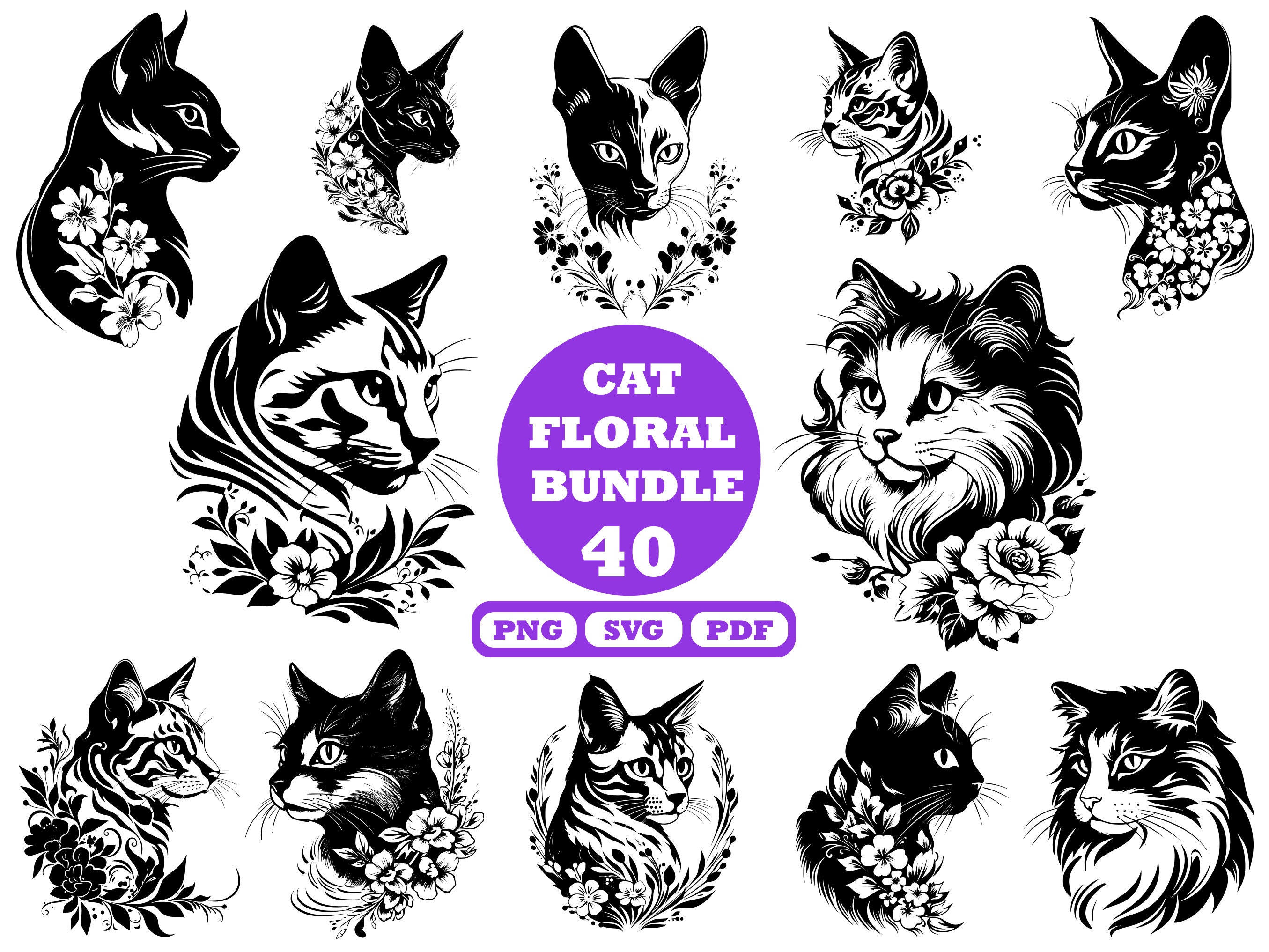 Animal SVG Mega Bundle, Animal Mega Pack, Animal Silhouette Cut Files ...