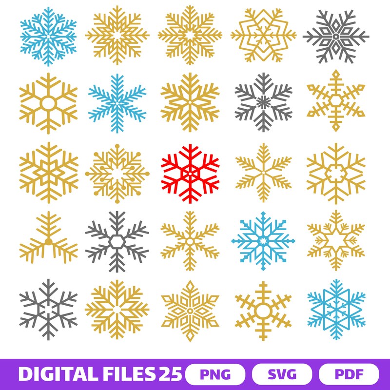Simple Snowflake Svg - Etsy