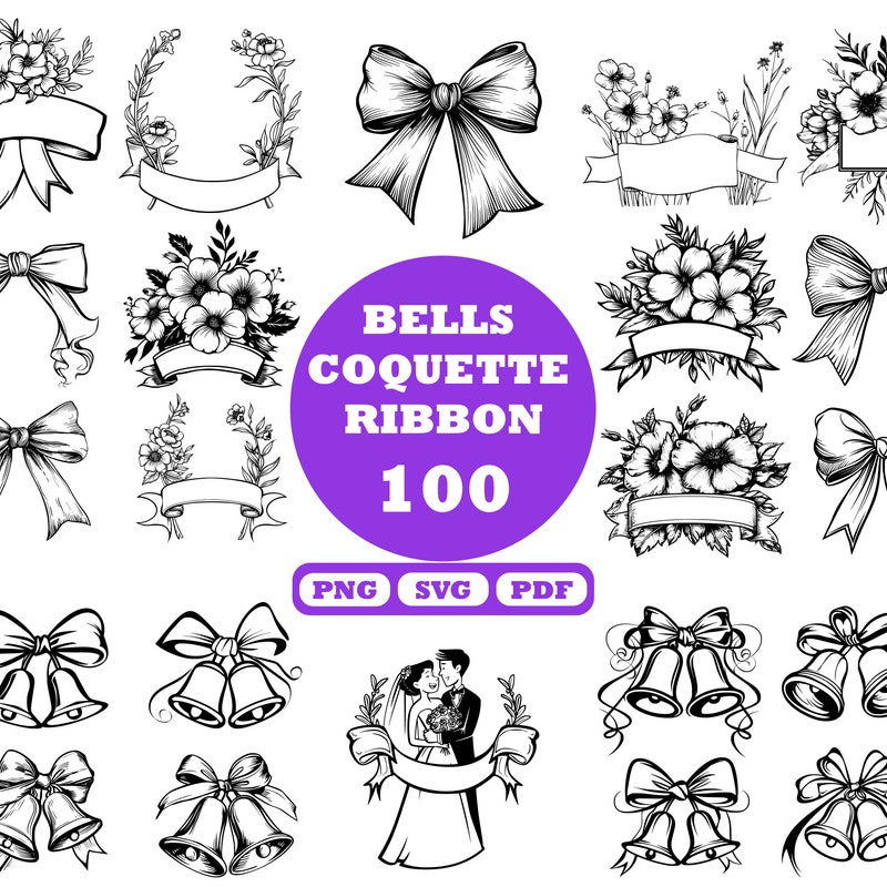 Wedding Bells and Bows - Etsy