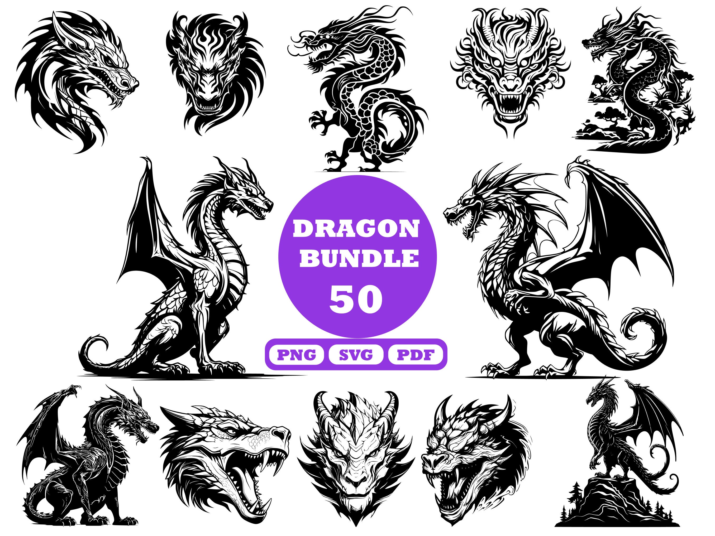 Animal SVG Mega Bundle, Animal Mega Pack, Animal Silhouette Cut Files ...