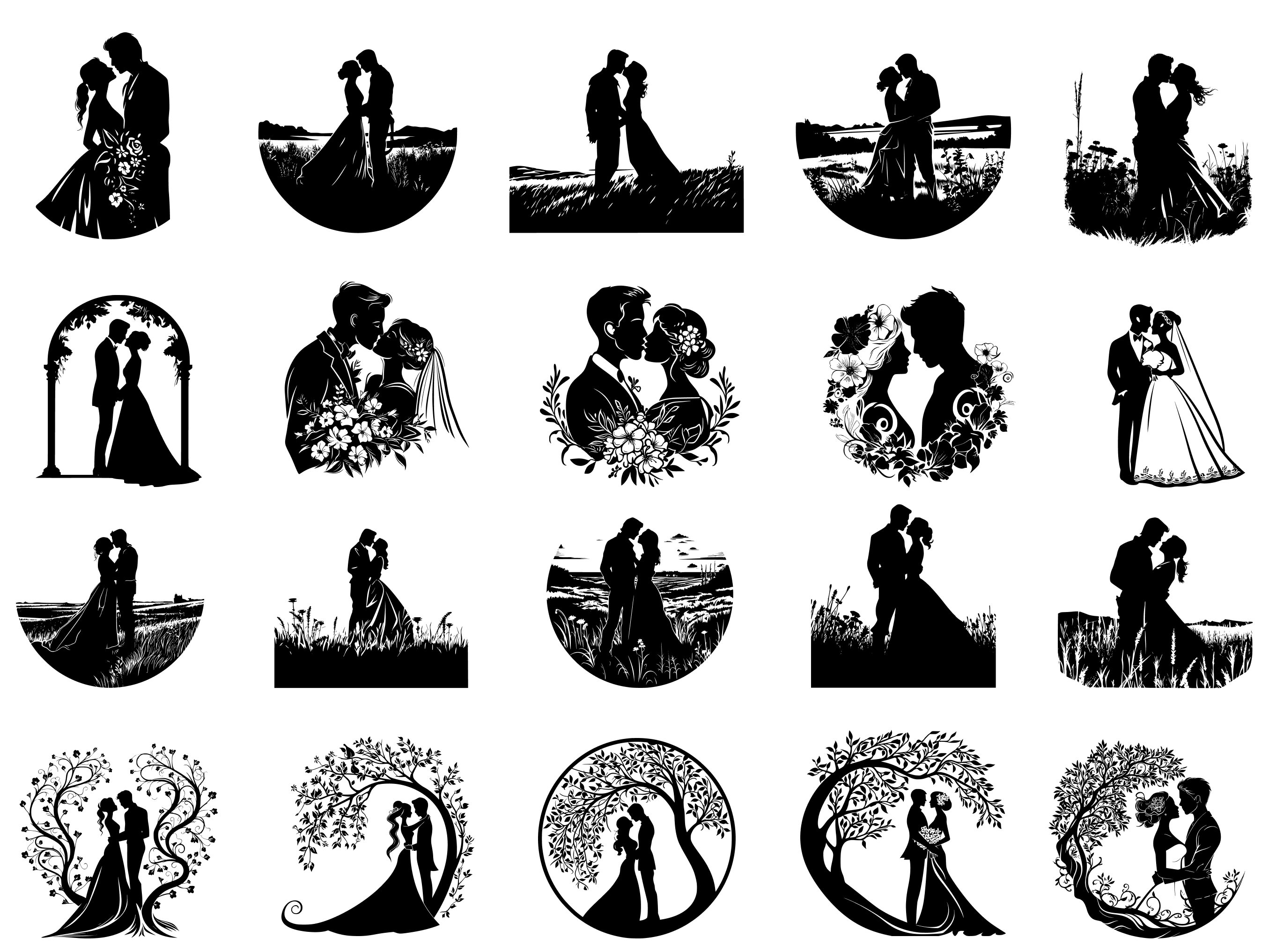 Bride and Groom SVG, Wedding Couple, Wedding SVG, Engagement Svg ...