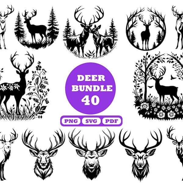 Deer Svg - Etsy