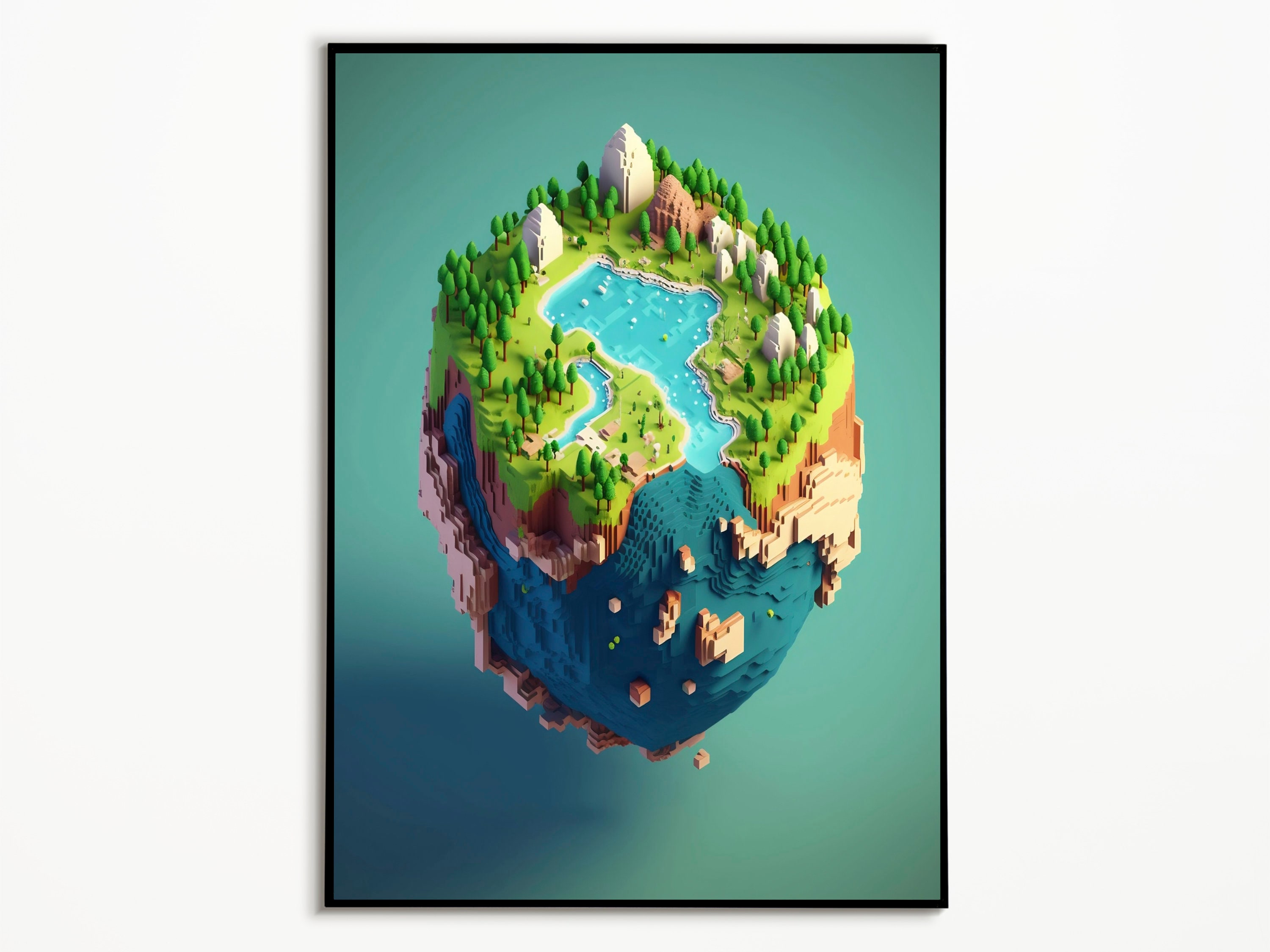 Minecraft Poster Collection, Pixel Game Poster, Game Art, Kids Room ...