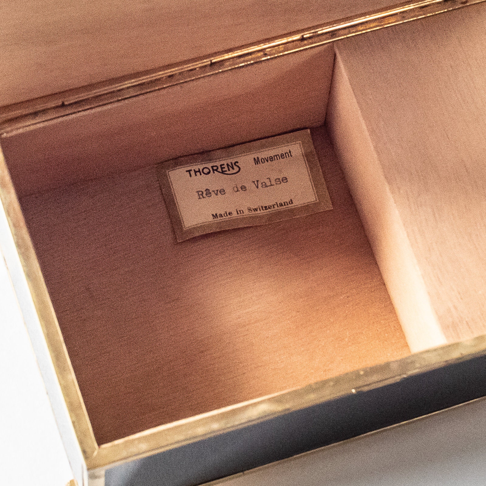 Black Lacquer Music Box, Made in France, Thorens Swiss Movement, Gold ...