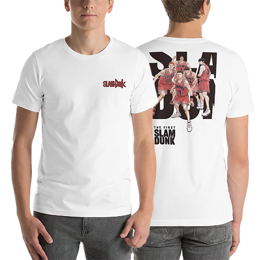 Slam Dunk T-shirt - Embroidered Logo and Direct Print Artwork Back Team ...