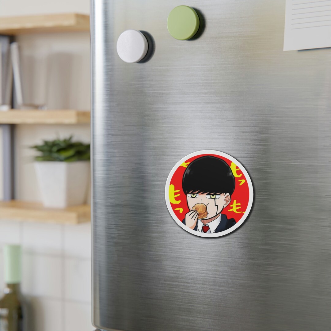 Mashle Magnets Mashle Eating Cream Puff Magnet Campfire Cooking In Another World Magnet Etsy