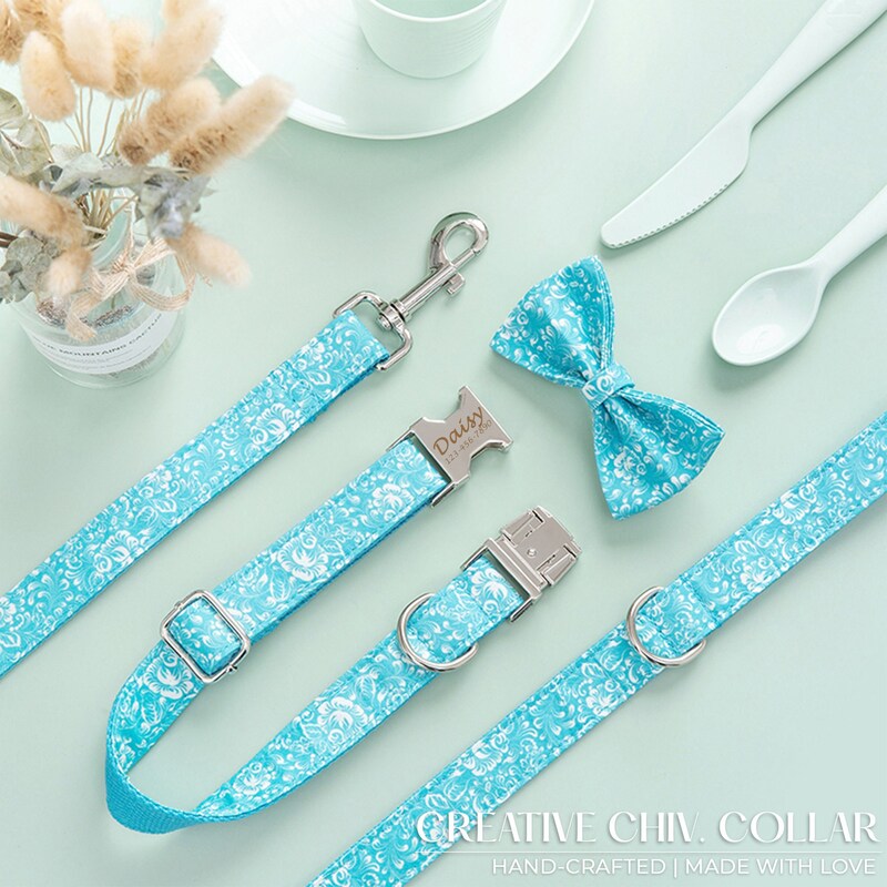 Turquoise Dog Collar - Etsy