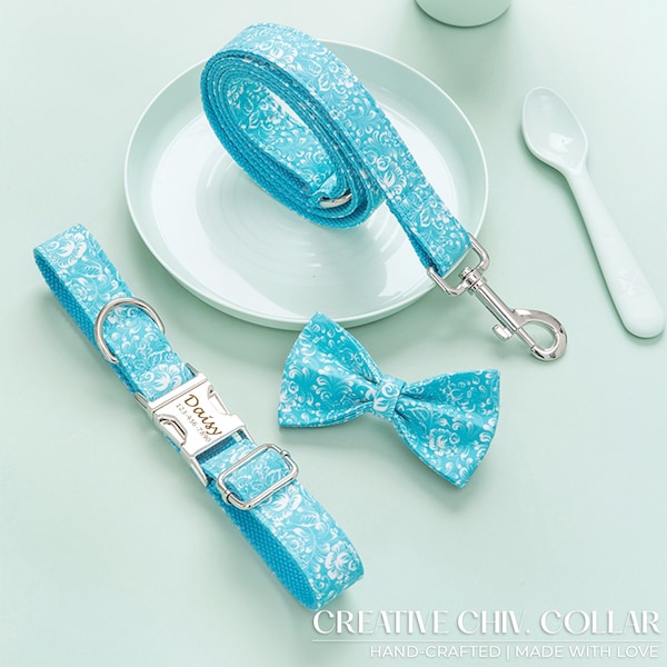 Turquoise Dog Collar - Etsy