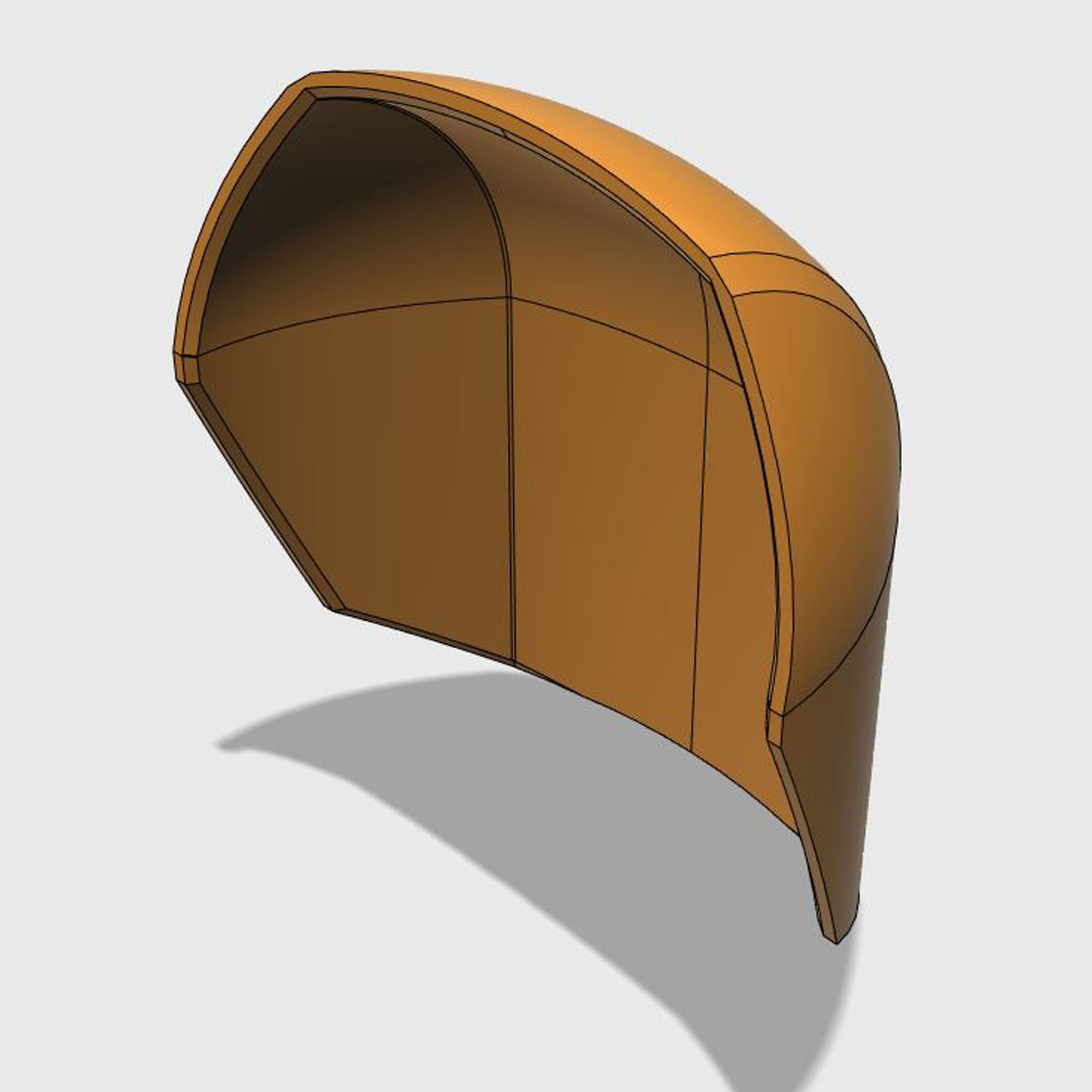 Simple Sci-fi Pauldron 3D Printing Files - Etsy