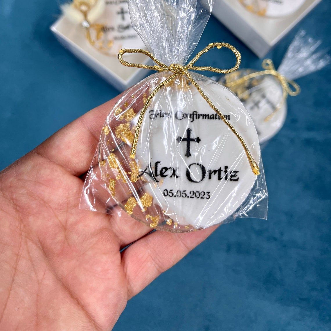 Gold Cross Resin Baptism Favor Bulk Baptism Gifts for Guests - Etsy