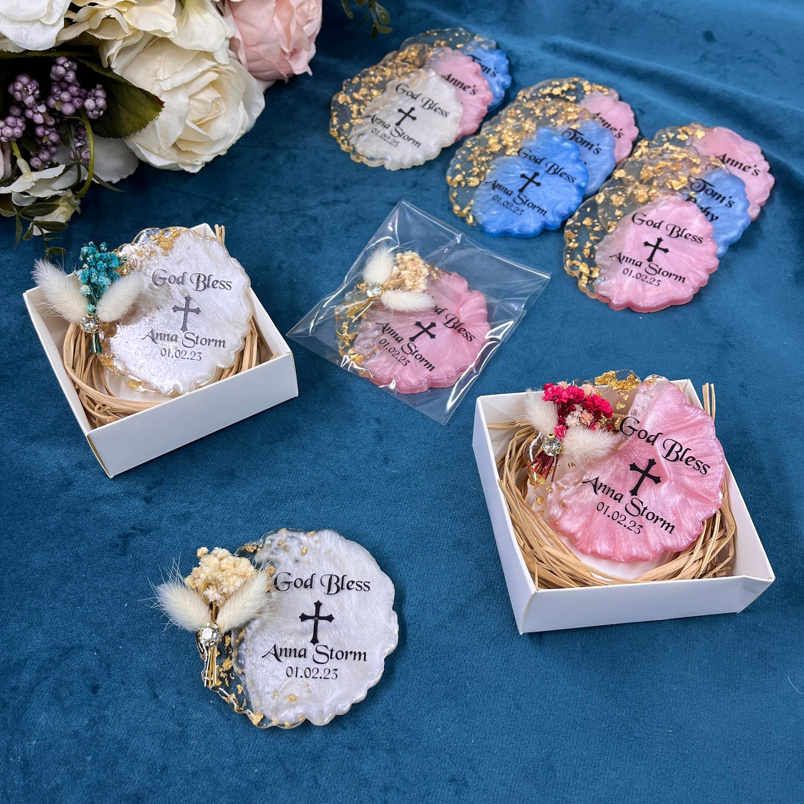 Bulk Baptism Magnet Favor Fridge Magnets Favor Personalized - Etsy