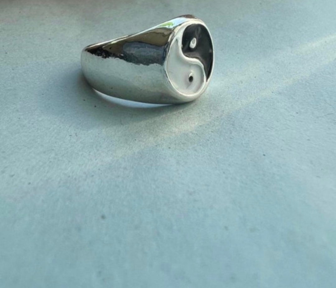 Yin and Yang Ring, Friendship Ring, Bohemian, Two Piece Best Friend ...