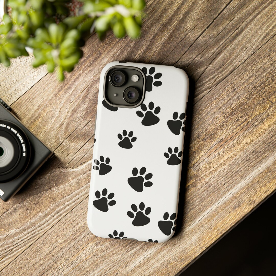 Black and White Paw Prints by Shield Shack Designs - Etsy