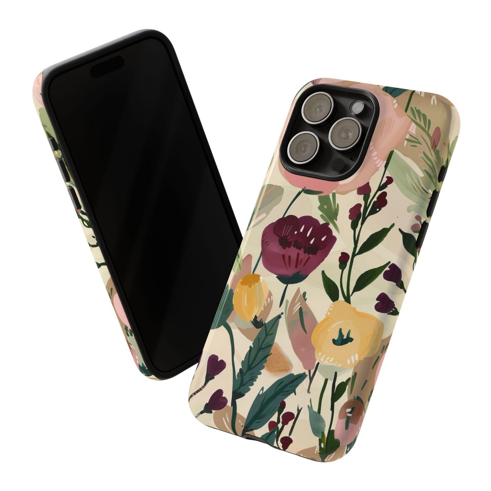 Peonies and Cream Cell Phone Case by Shield Shack Designs - Etsy