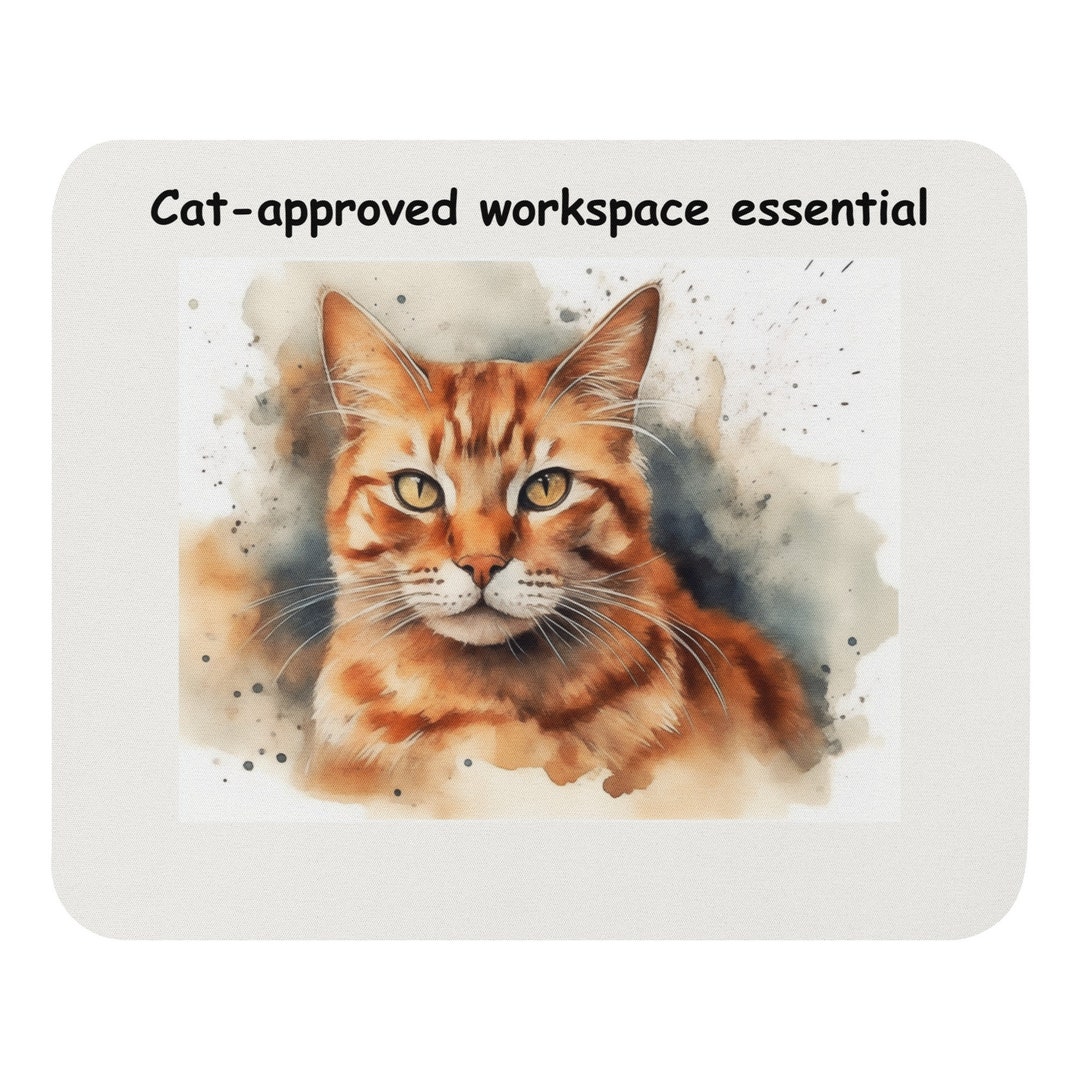 Orange Tabby Cat Mouse Pad Cute Mouse Pad Cat Mousepad Cat - Etsy