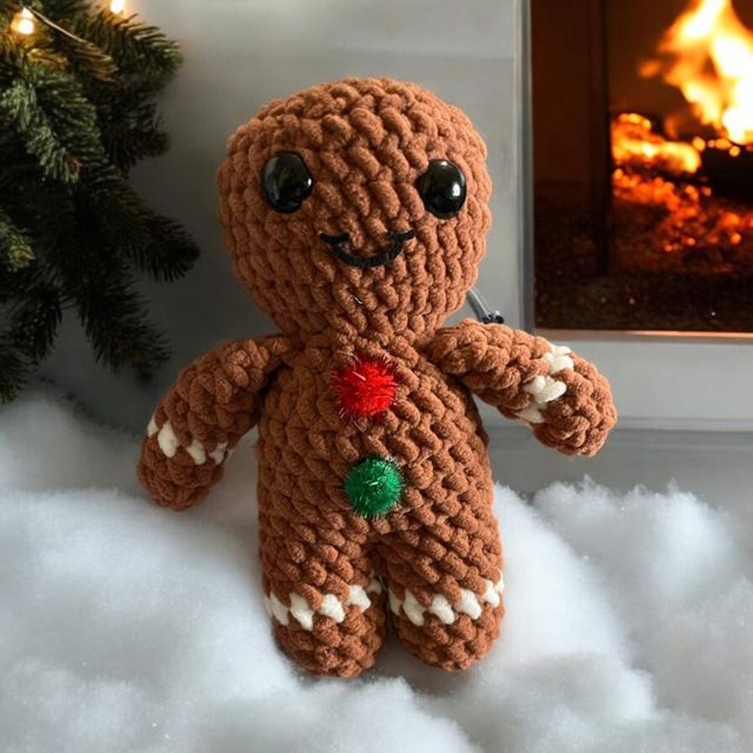 No-sew Gingy-man Crochet Pattern - Etsy