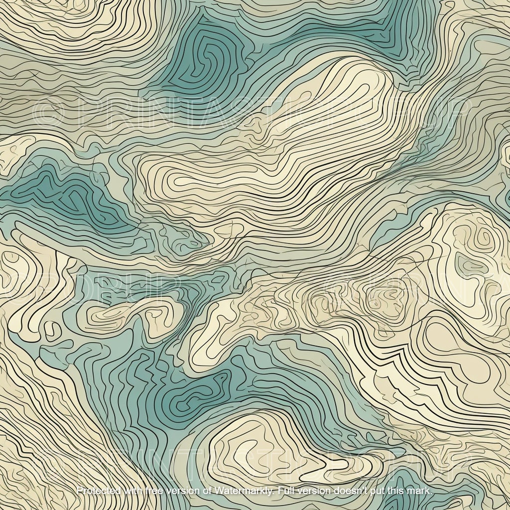 Seamless Topographic Patterns Unique Repeating and Aesthetic - Etsy