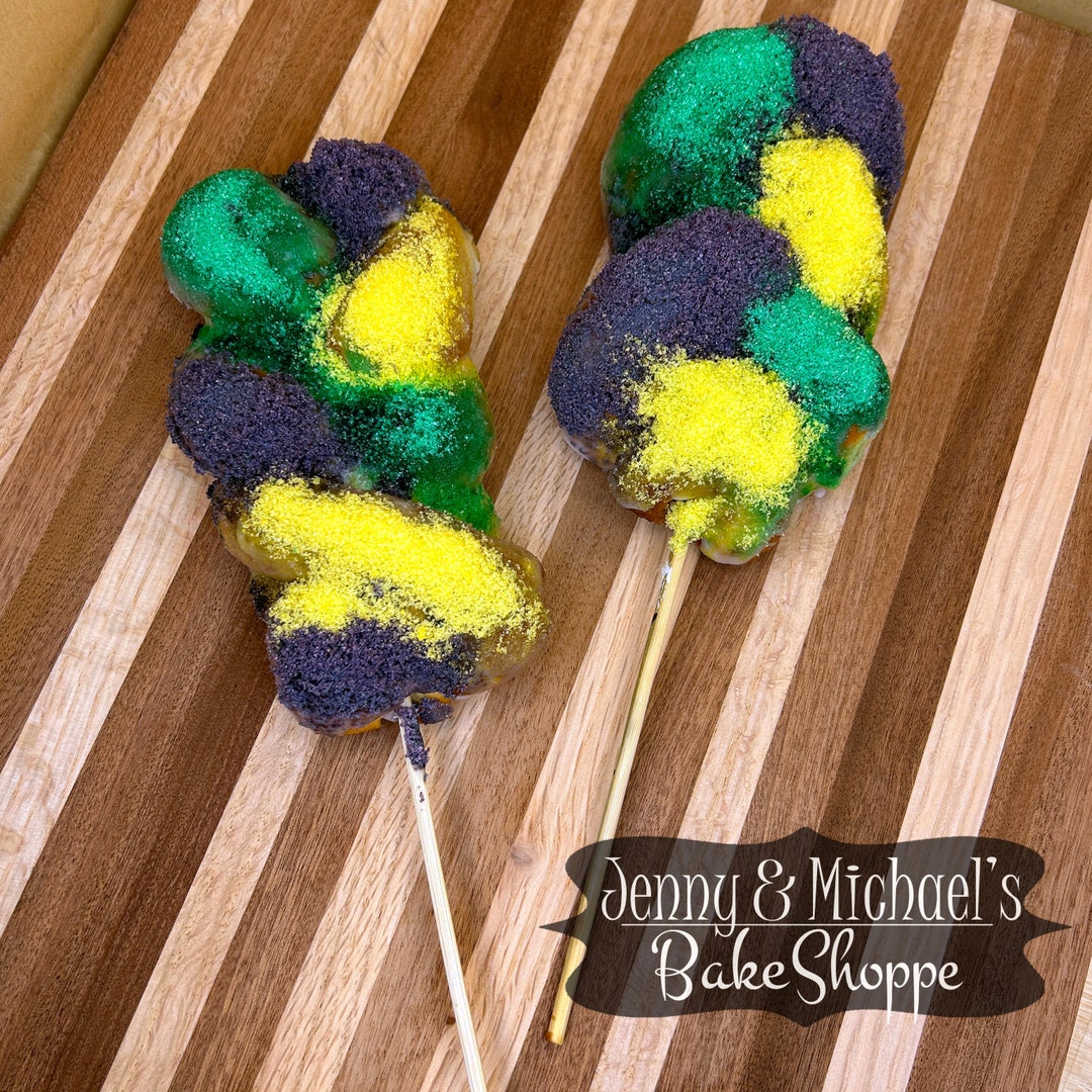 King Cake on a Stick - Etsy