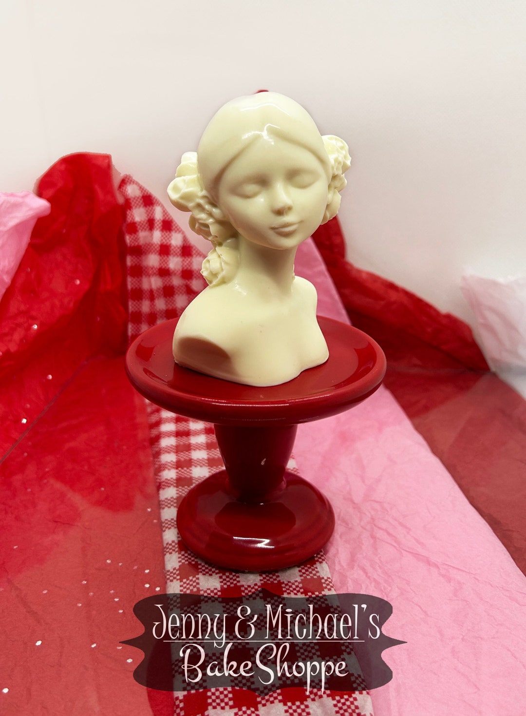 Solid White Chocolate Bust - Etsy
