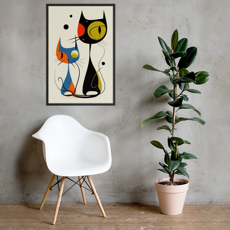 Whimsical Cats Digital Download, Printable Wall Art, Ready to Print ...