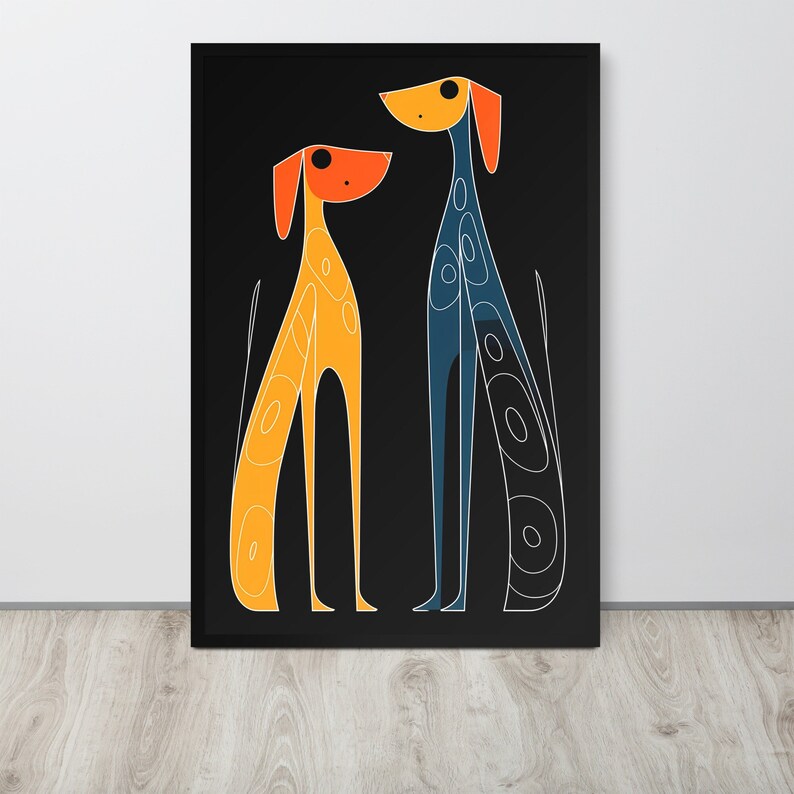 Whimsical Dogs Digital Download, Ready to Print, Wall Art, Dog Lover's ...