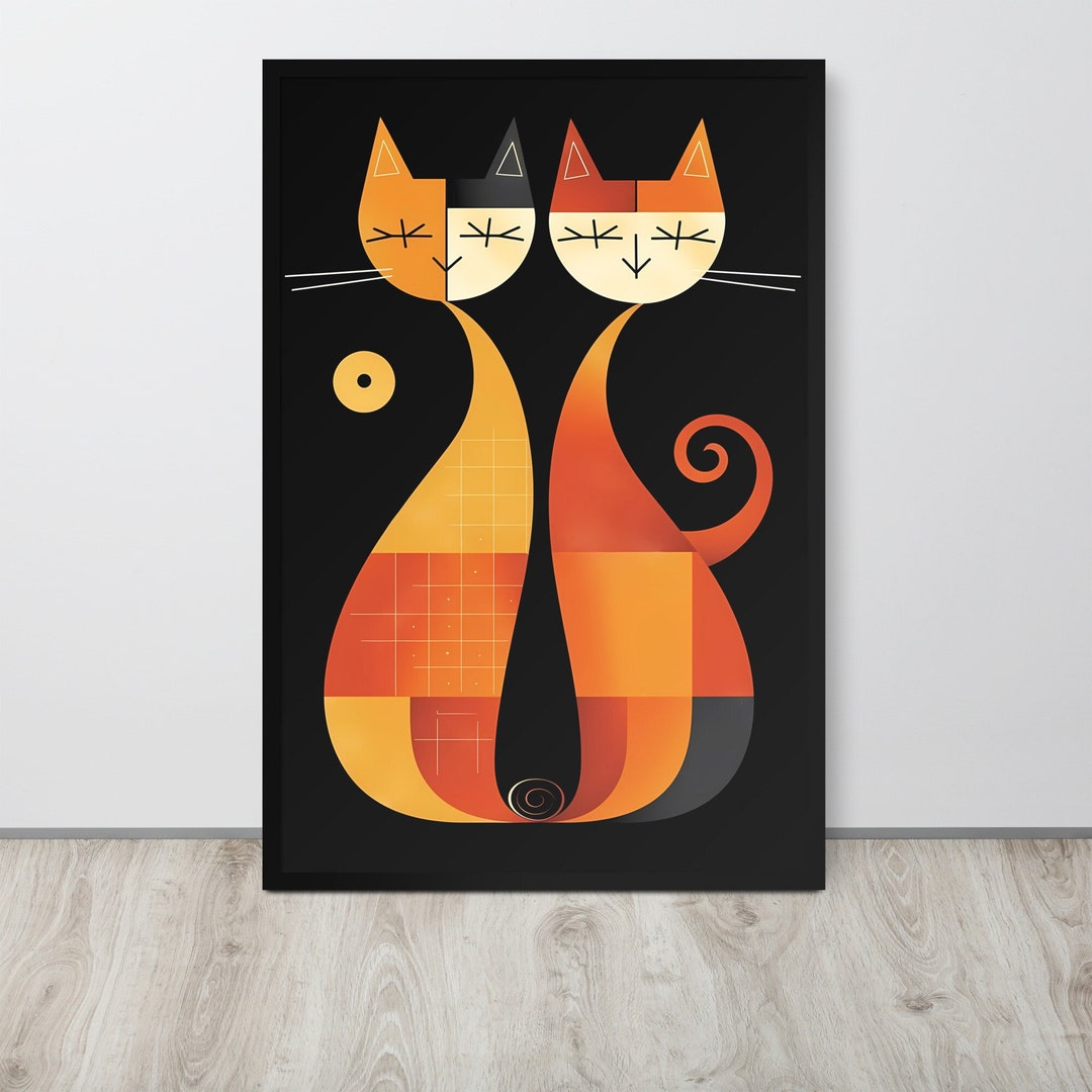 Whimsical Cats Digital Download, Printable Wall Art, Ready to Print ...