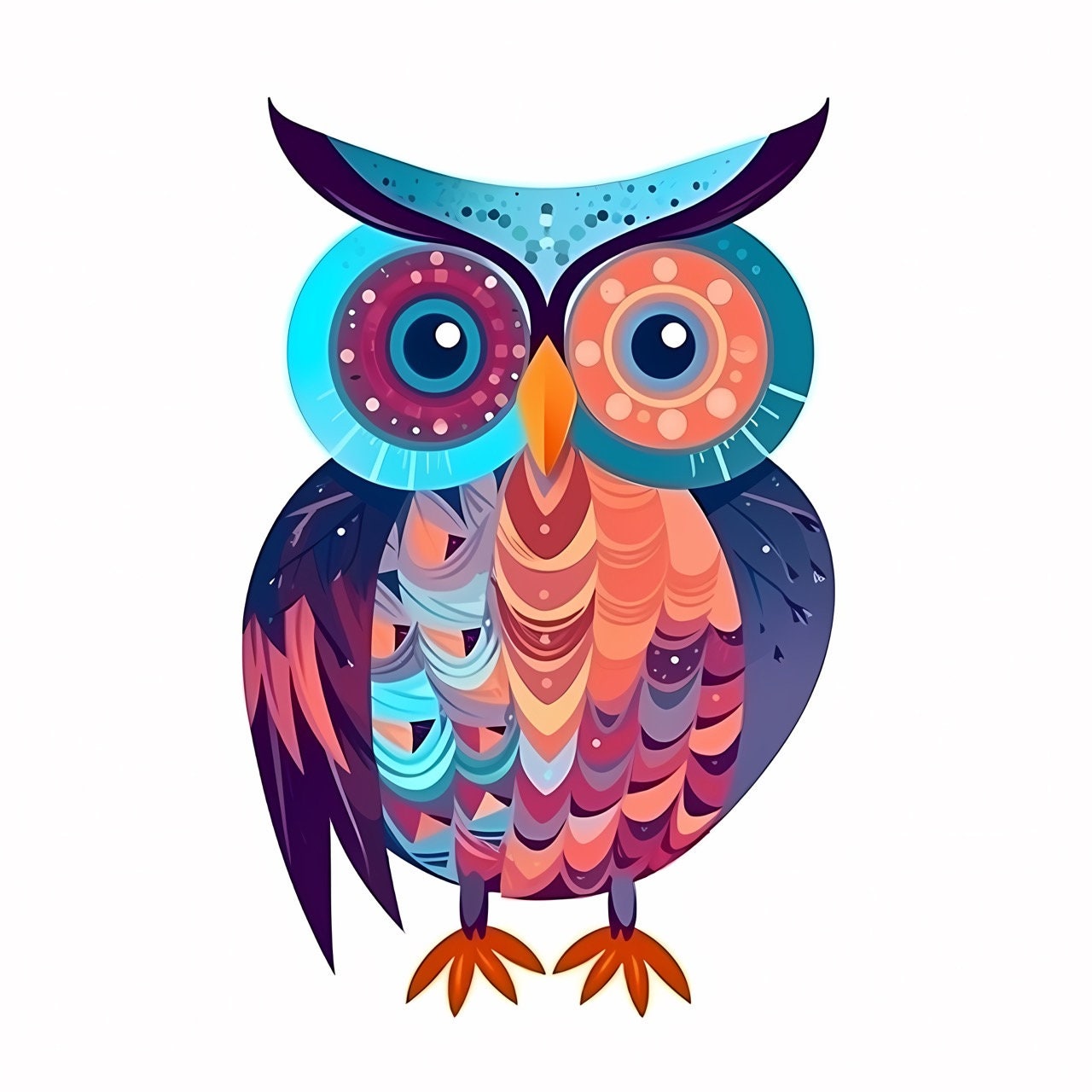 Owl Illustrations | Digital Stickers | Owl Clipart | Scrapbooking ...