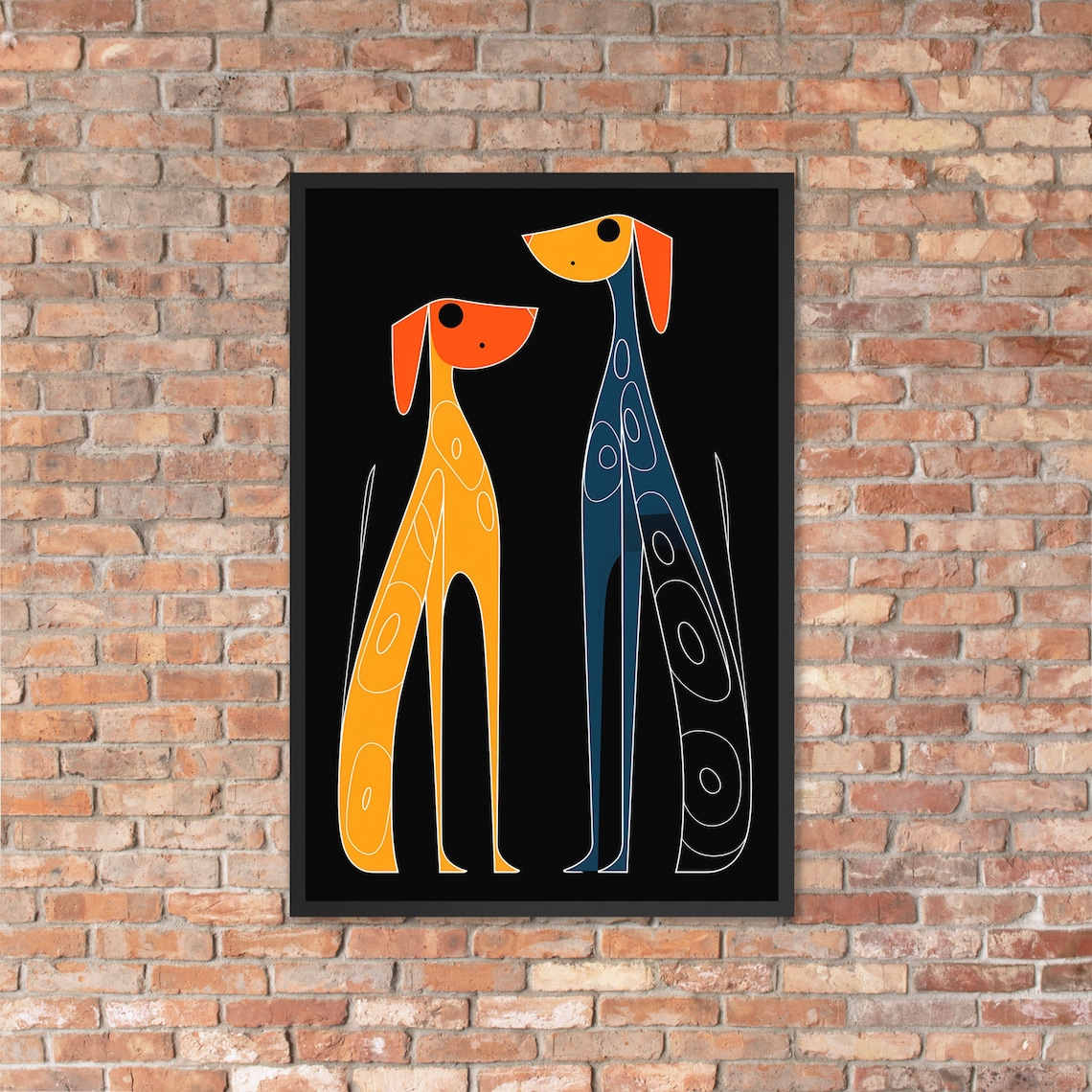 Whimsical Dogs Digital Download Ready to Print Wall Art Dog - Etsy