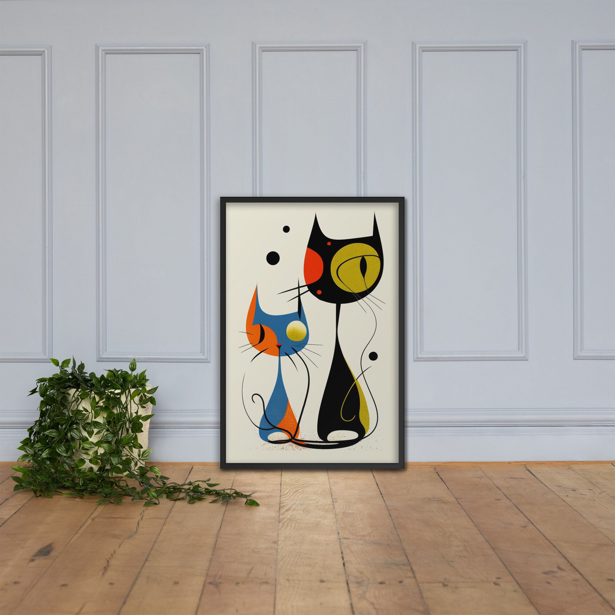 Whimsical Cats Digital Download, Printable Wall Art, Ready to Print ...