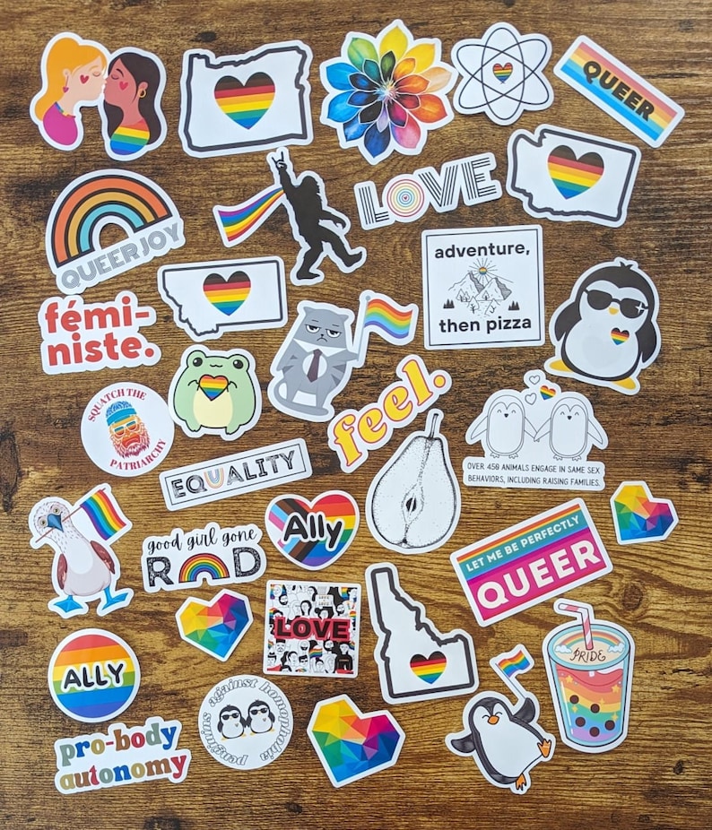 Trans Flag Sticker, Trans Rights Pride Sticker, Flag, Vinyl Sticker ...