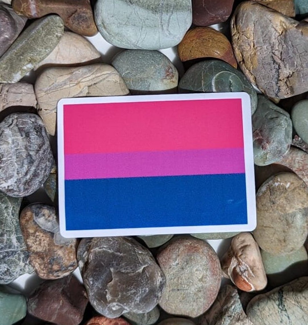 Bisexual Flag Sticker | Bi Pride Vinyl Sticker | Water Bottle Sticker ...