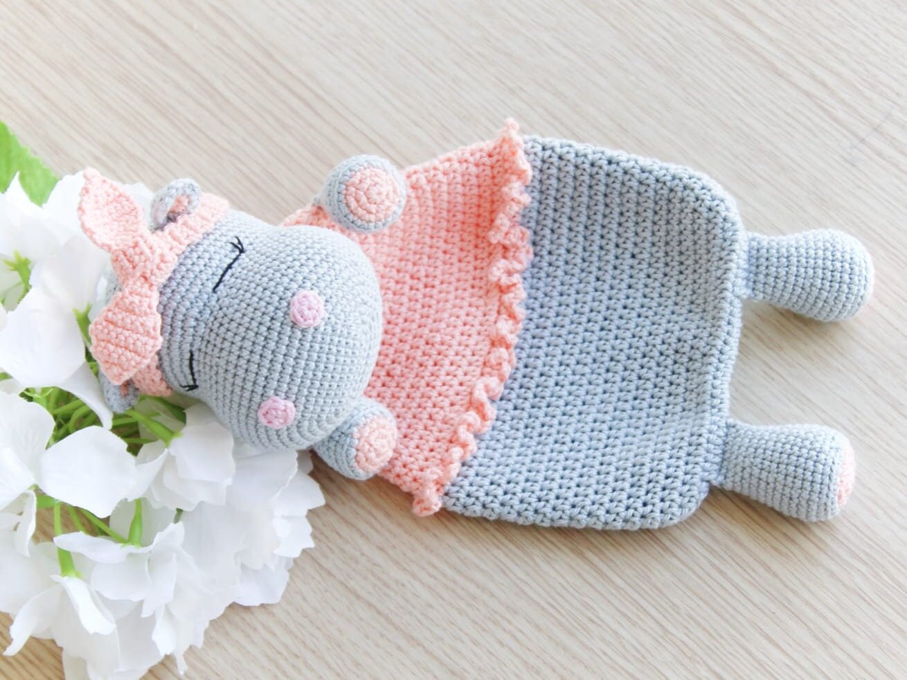 Amigurumi Animals, Custom Baby Pacifier Clip, Hippo Baby Rattle ...