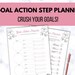 Goal-setting Worksheet/goal Action Step Planner: Achieve Your Dreams ...
