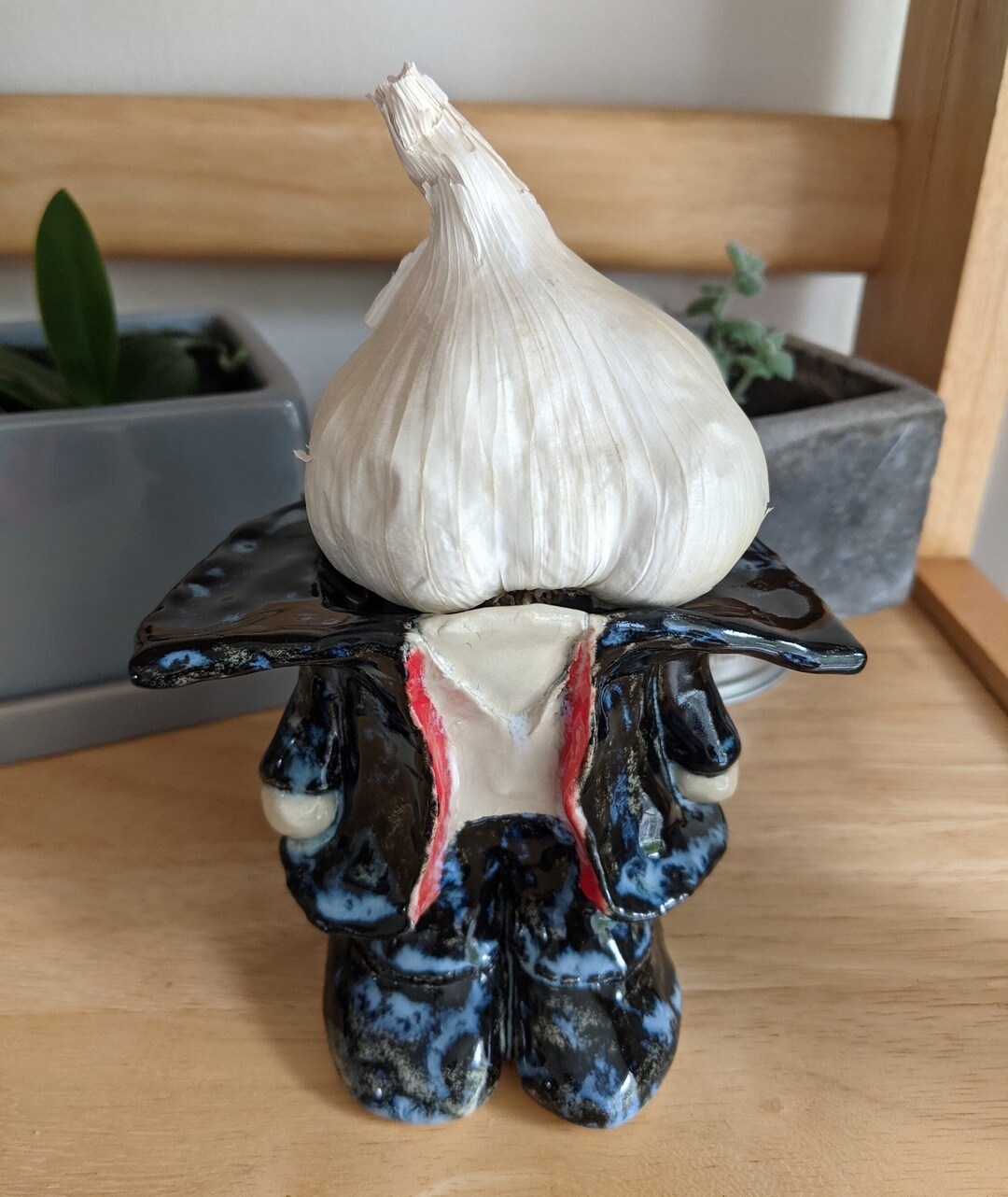 Garlic Friend: Original Hand-built Ceramic Sculpture - Etsy