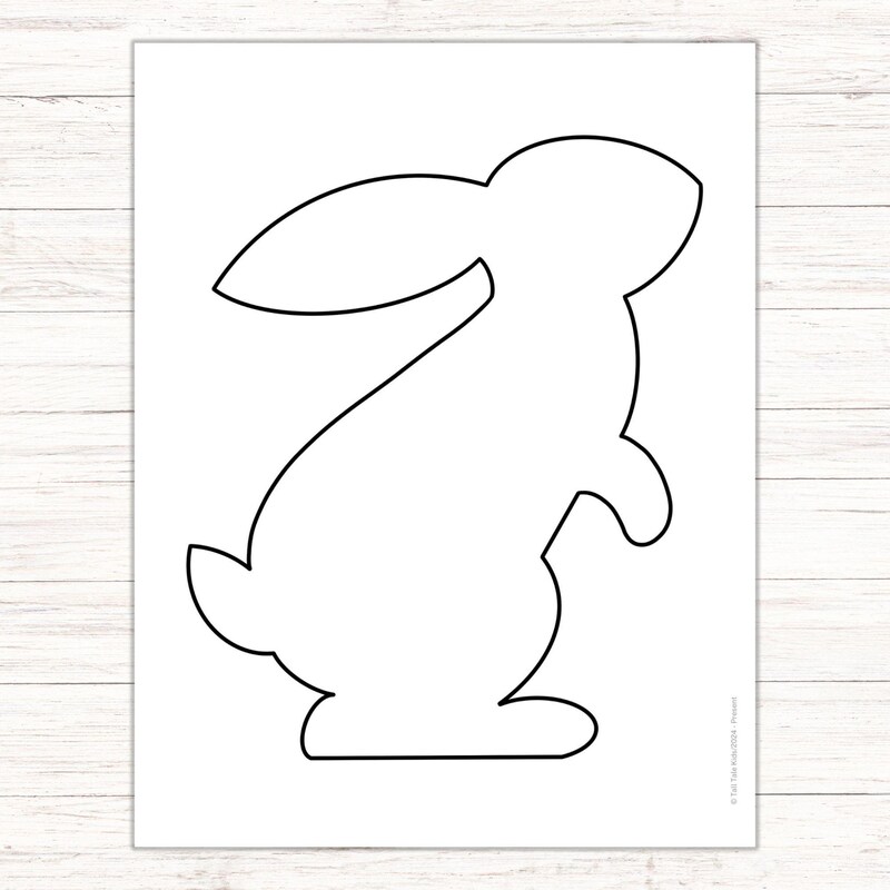 Rabbit Outline Prints - Etsy