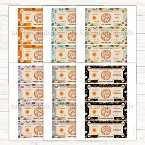 Printable Pretend Play Money, Currency Dollar, Cheesy Pepperoni Pizza ...