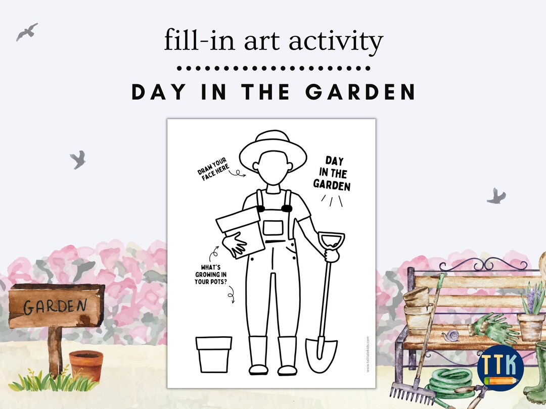 Drawing Prompt Coloring Page Sheet Childrens Activity - Etsy