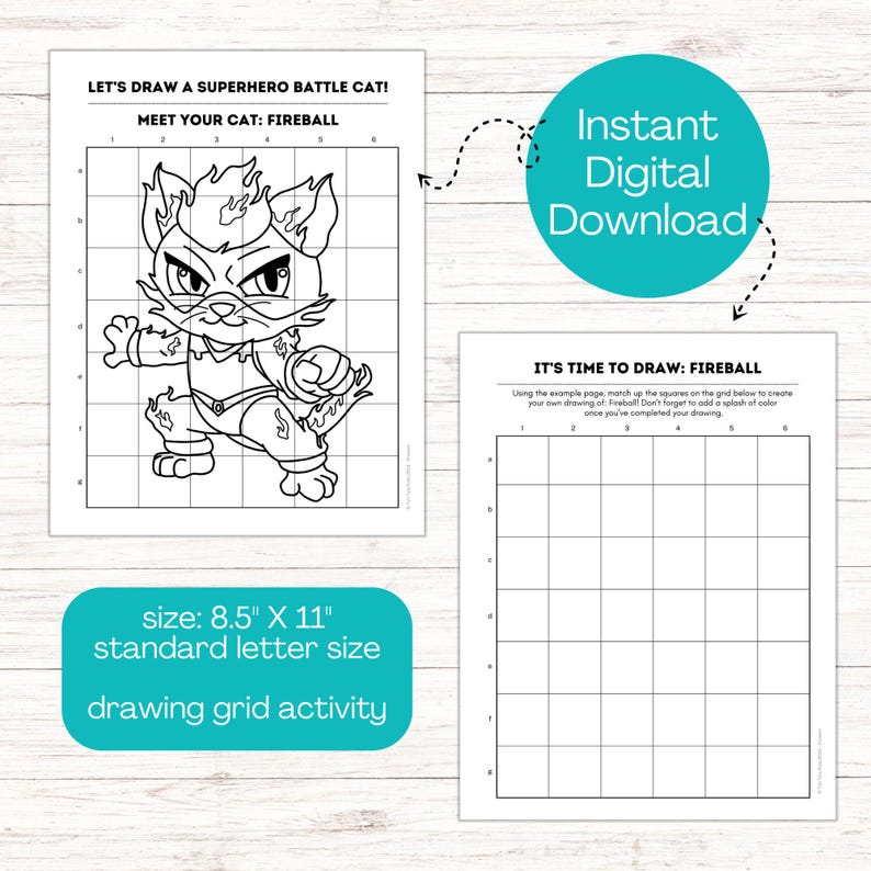 Battle Cat Drawing Activity, Fireball, Superhero Character, Classroom ...