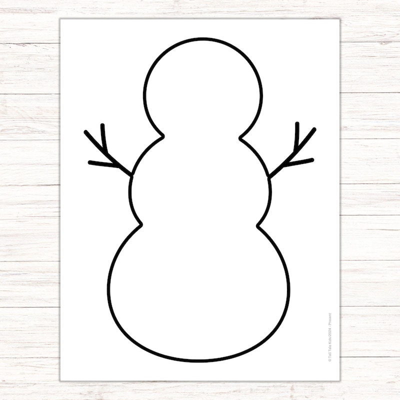 Snowman Project Printable - Etsy