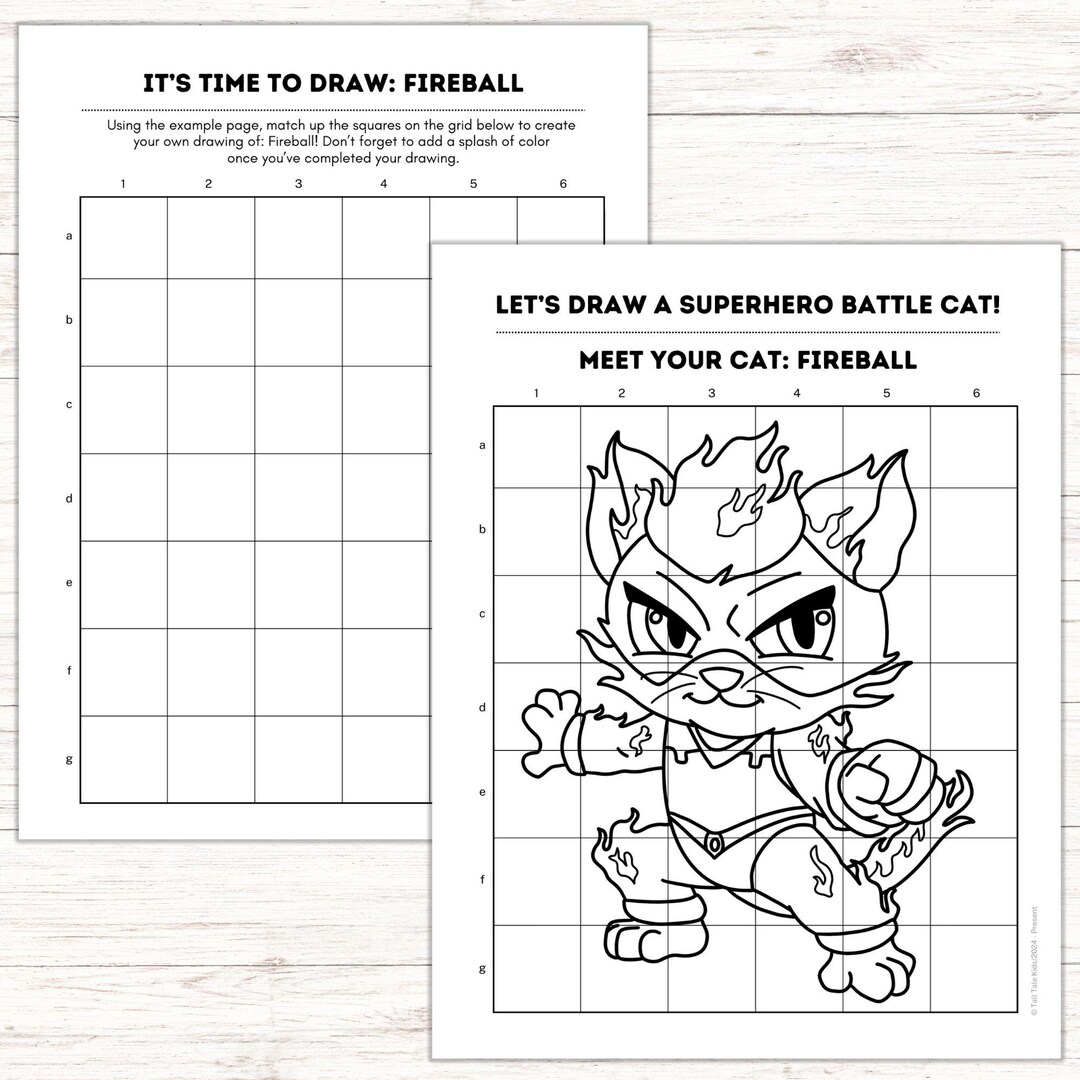 Battle Cat Drawing Activity, Fireball, Superhero Character, Classroom ...