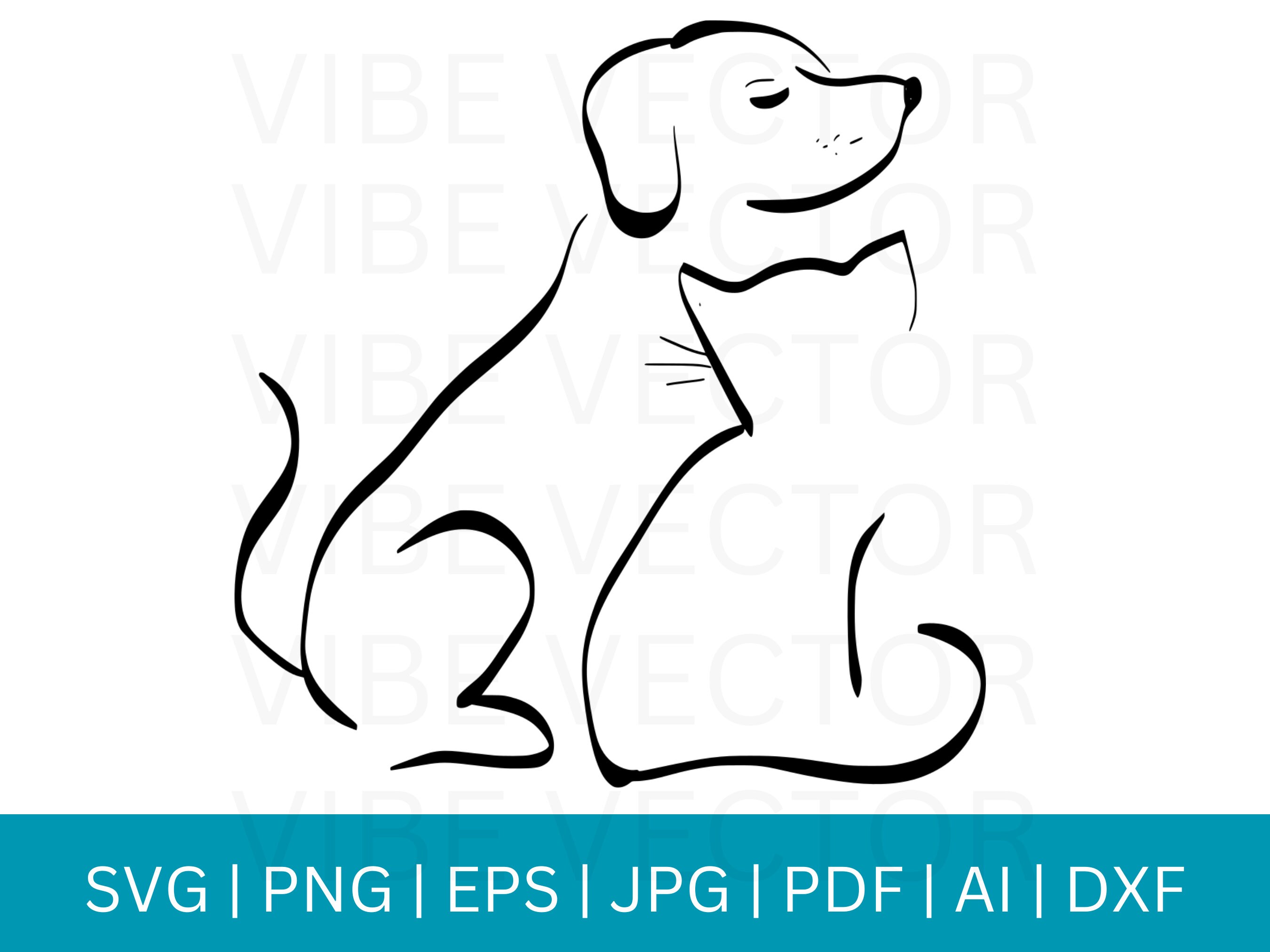 Cat SVG, Cat and Dog SVG, Animal Svg, Kitten Svg, Cat Lover Svg, Cut ...