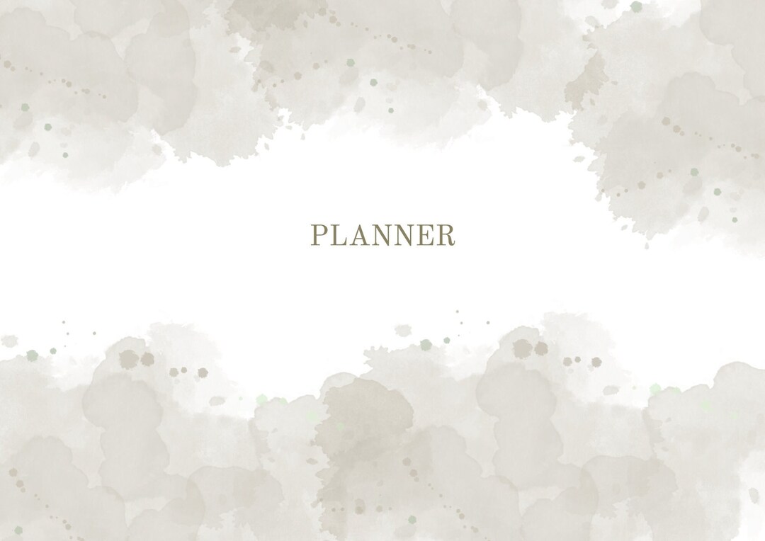 ORGANIZER PRITABLE PLANNER Monthly, Weekly, Daily, Meal Plan, Habit ...