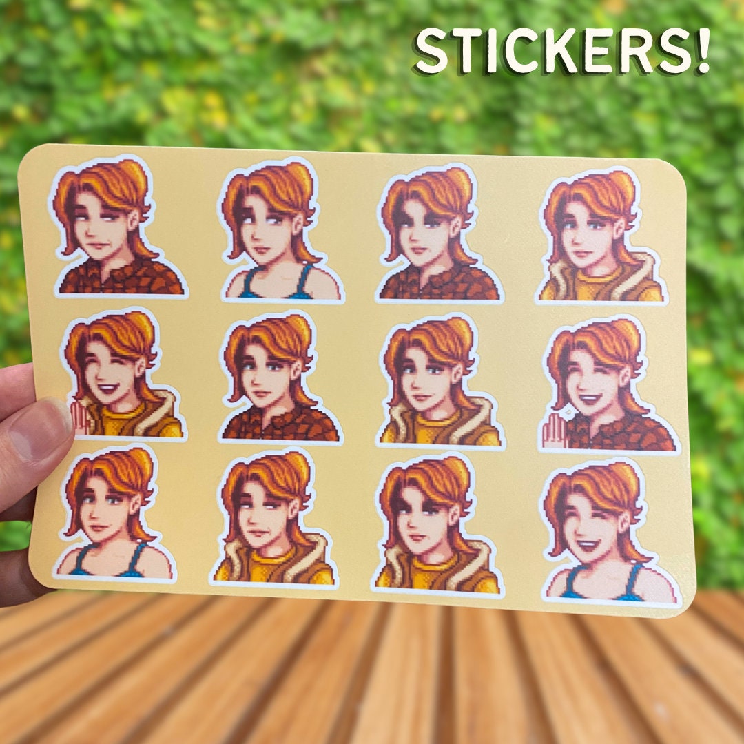 Stardew Villager Sticker Sheet Any Villager Stardew Decal Cozy Gamer ...